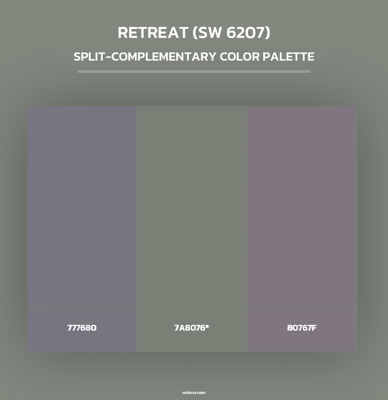 Sherwin Williams Retreat (SW 6207) Paint coordinating colors and ...