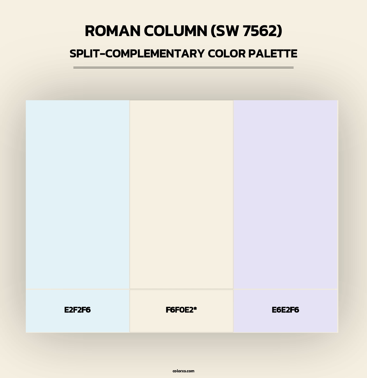 Sherwin Williams Roman Column (SW 7562) Paint coordinating colors and ...
