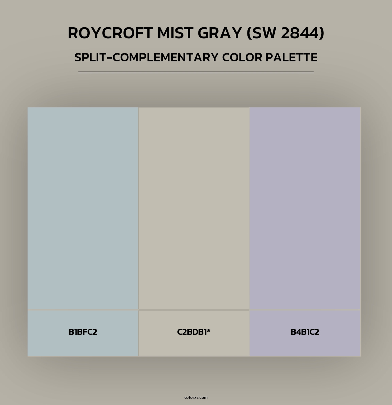 Sherwin Williams Roycroft Mist Gray (SW 2844) Paint coordinating colors ...