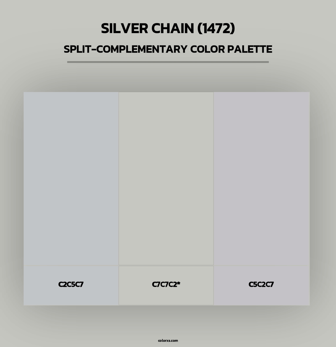 Benjamin Moore Silver Chain (1472) Paint coordinating colors and ...