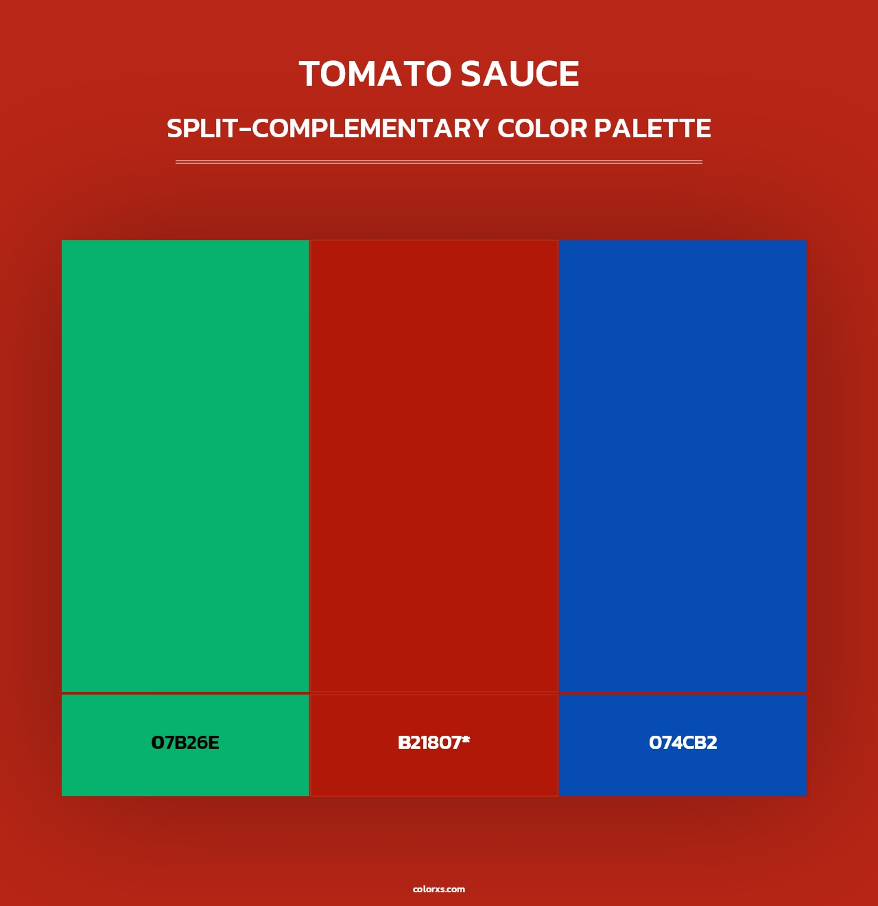 Tomato Sauce color palettes - colorxs.com