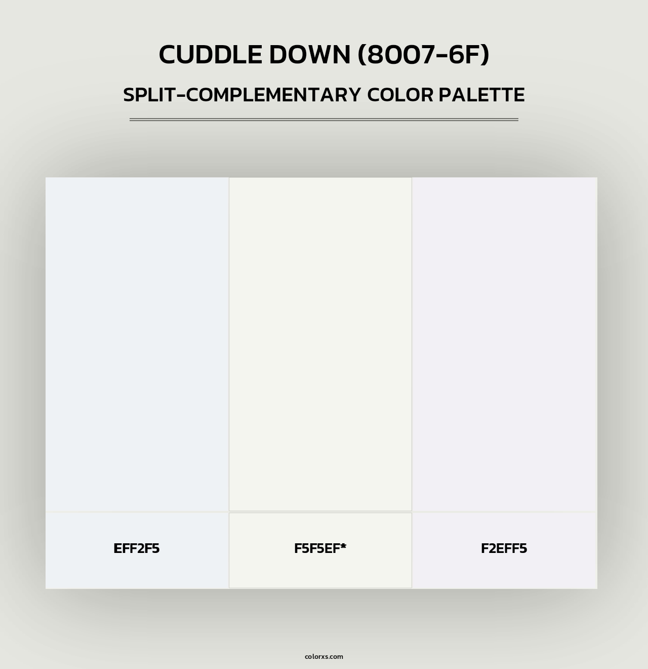 Valspar Cuddle Down (8007-6F) Paint coordinating colors and palettes ...