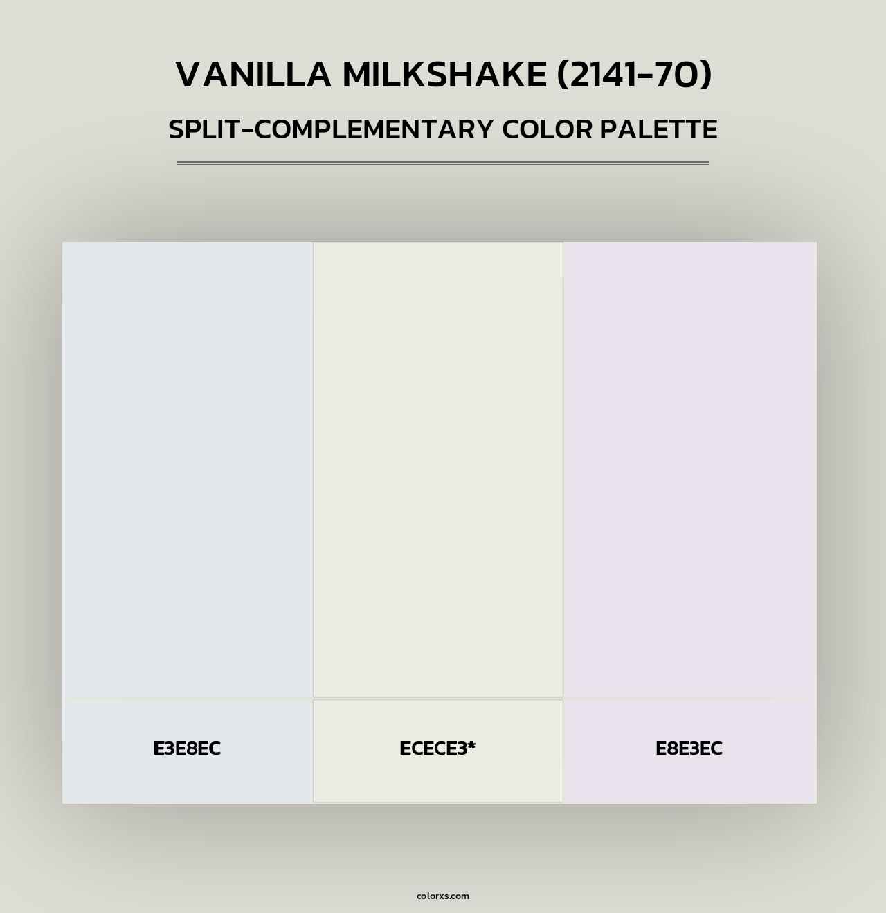 Benjamin Moore Vanilla Milkshake (2141-70) Paint coordinating colors ...