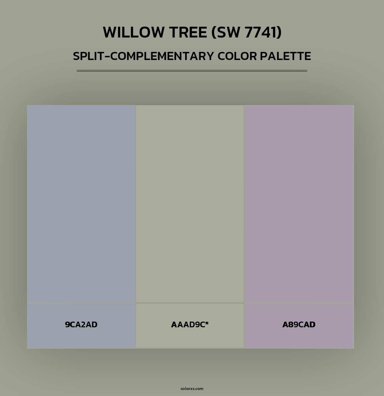 Sherwin Williams Willow Tree (SW 7741) Paint coordinating colors and ...