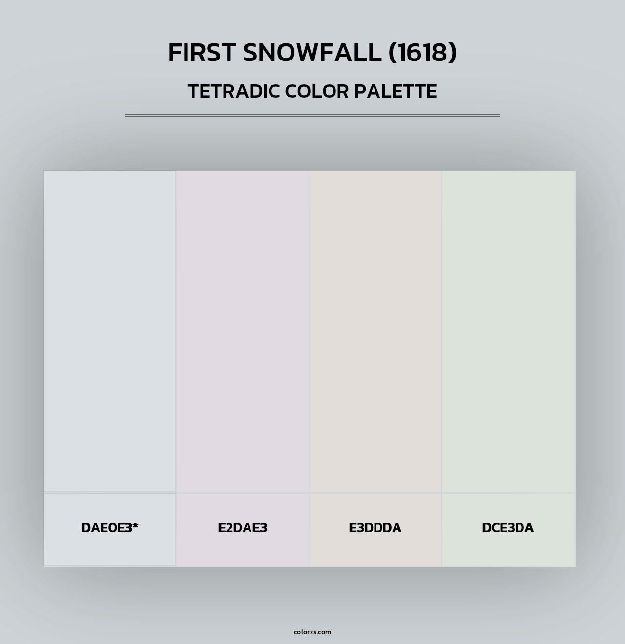 Benjamin Moore First Snowfall (1618) Paint coordinating colors and ...