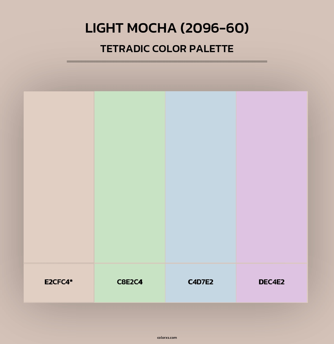 Benjamin Moore Light Mocha (2096-60) Paint coordinating colors and ...