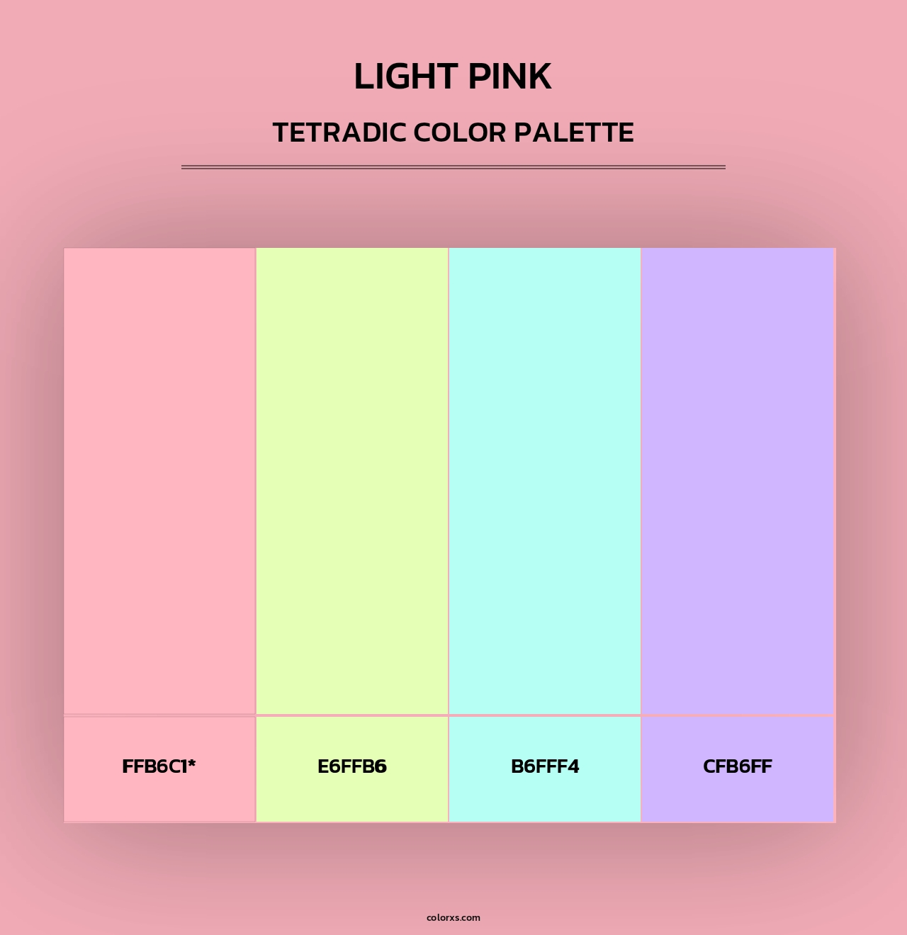 Light Pink color palettes - colorxs.com