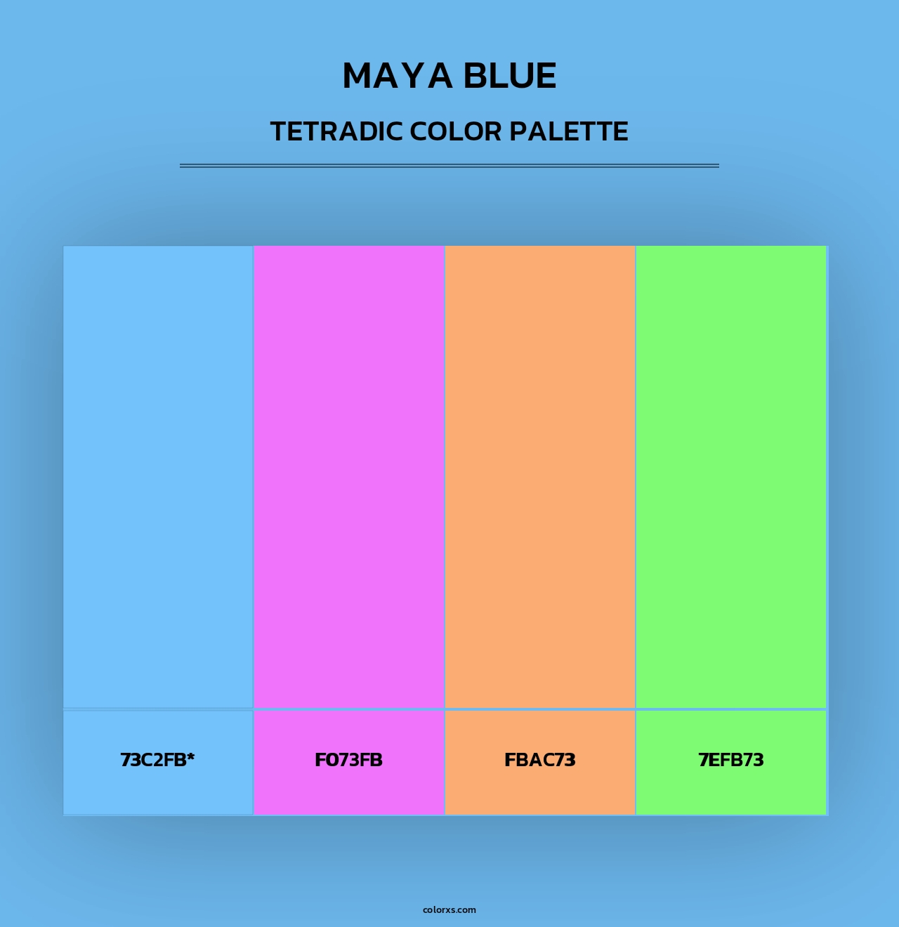 Maya Blue color palettes - colorxs.com