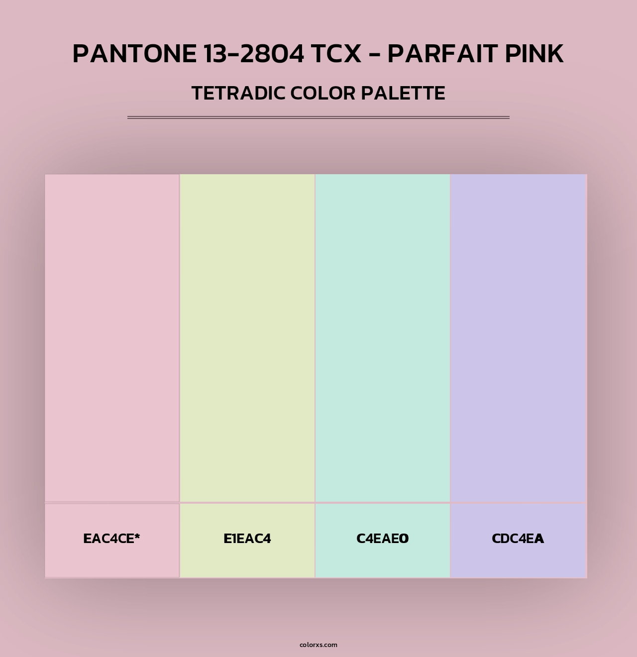 Pantone 13-2804 TCX - Parfait Pink color palettes - colorxs.com