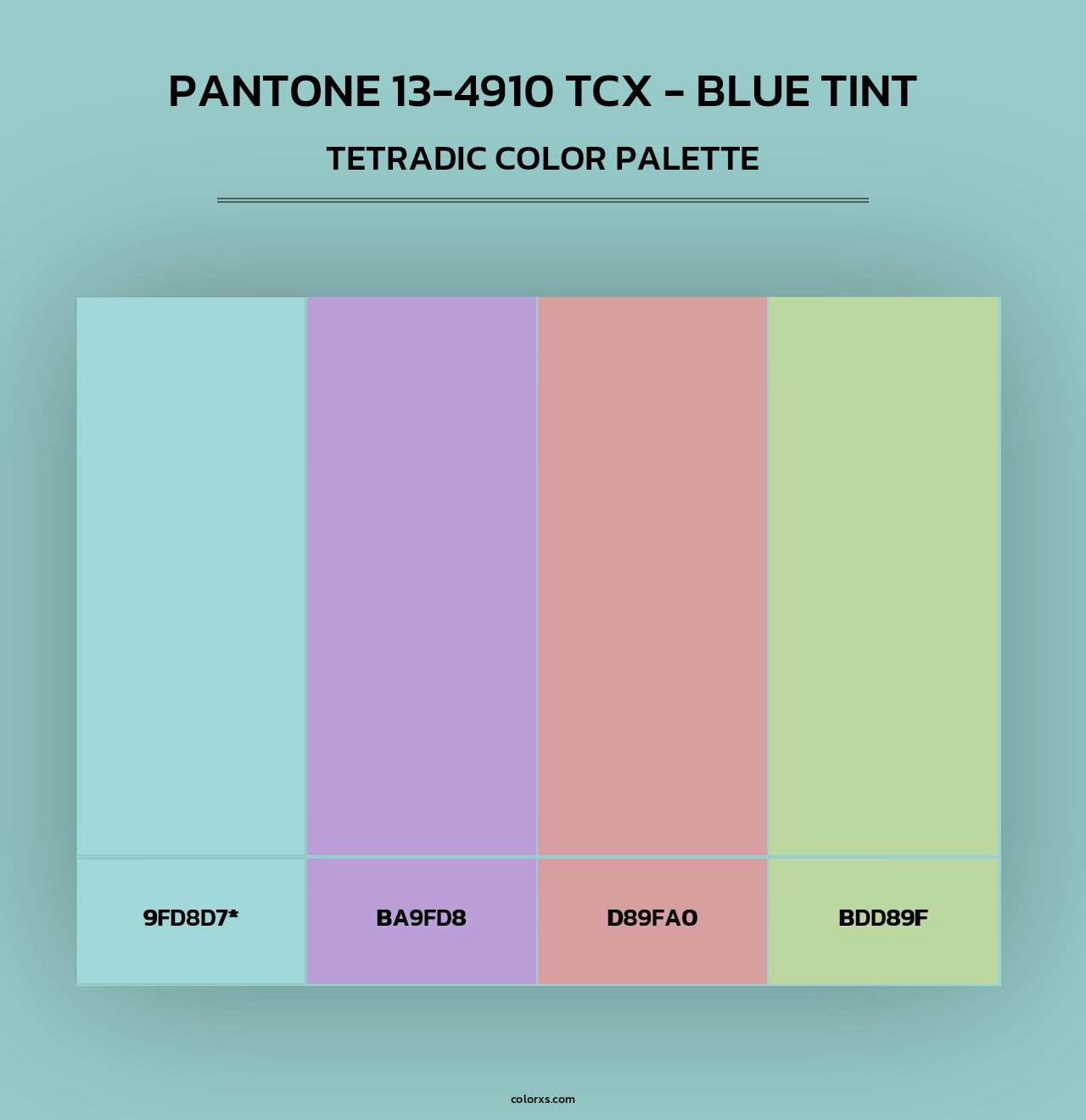 PANTONE 13-4910 TCX - Blue Tint color palettes - colorxs.com