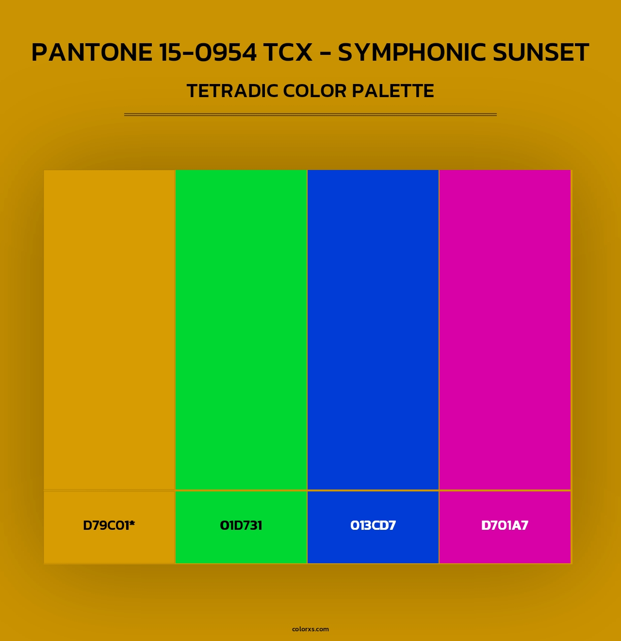 PANTONE 15-0954 TCX - Symphonic Sunset color palettes - colorxs.com