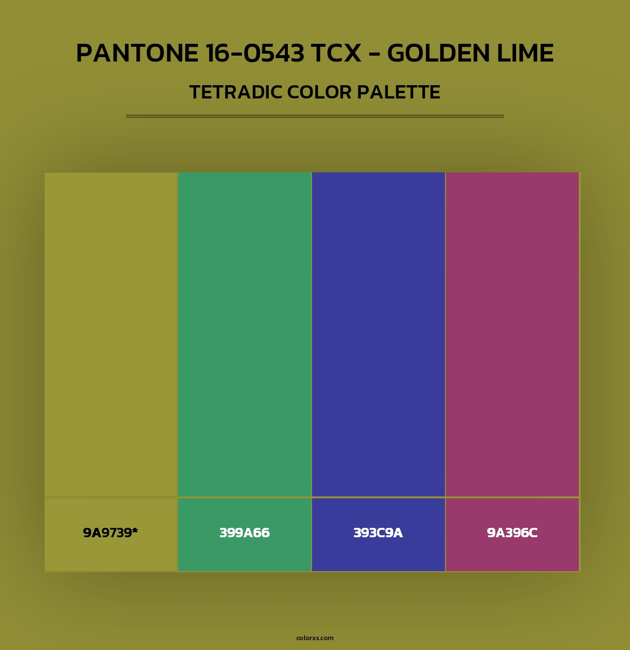 PANTONE 16-0543 TCX - Golden Lime color palettes - colorxs.com