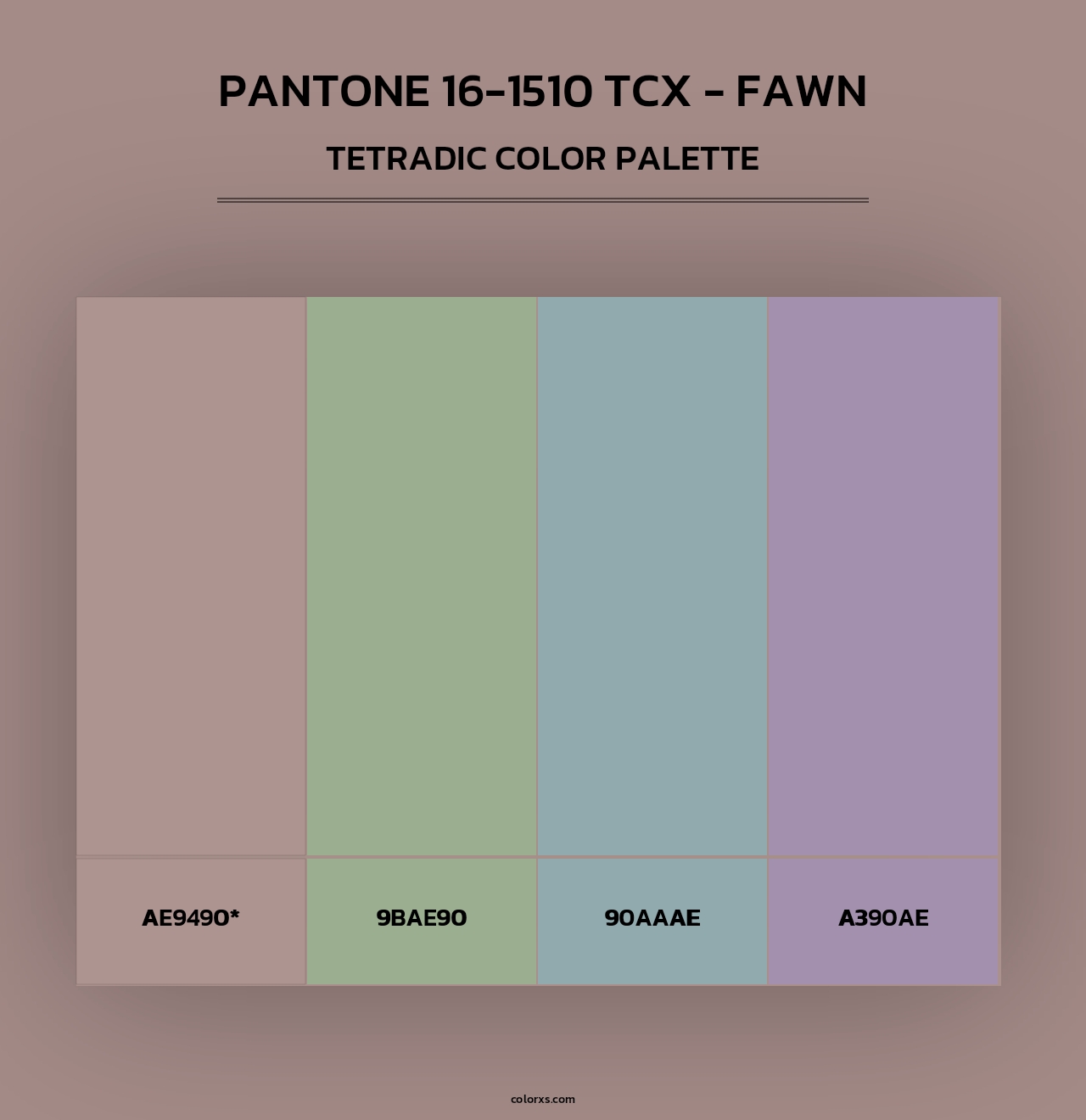 PANTONE 16-1510 TCX - Fawn color palettes - colorxs.com