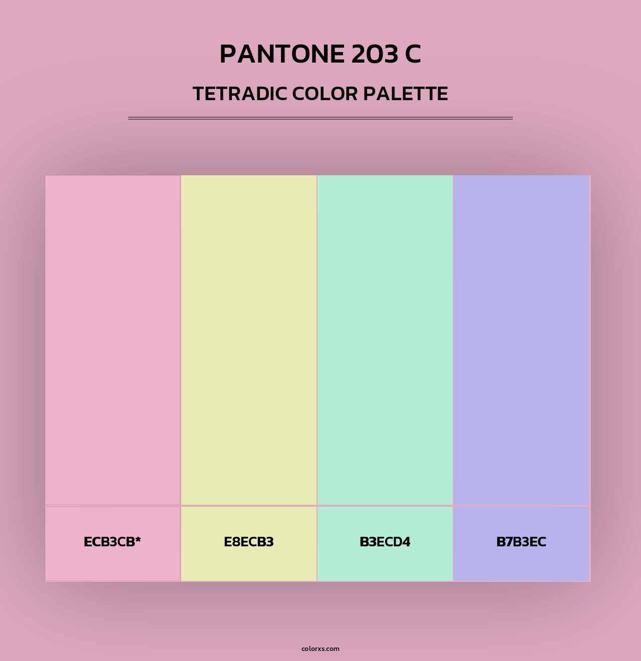 PANTONE 203 C color palettes - colorxs.com