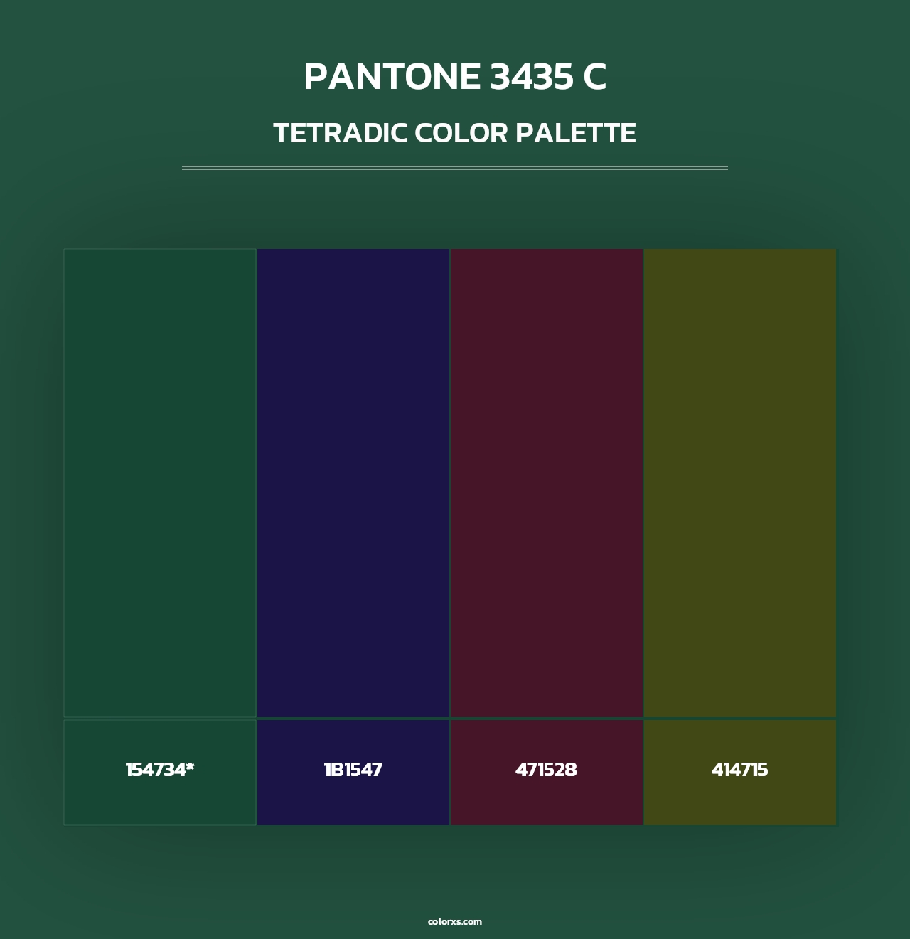 PANTONE 3435 C color palettes - colorxs.com