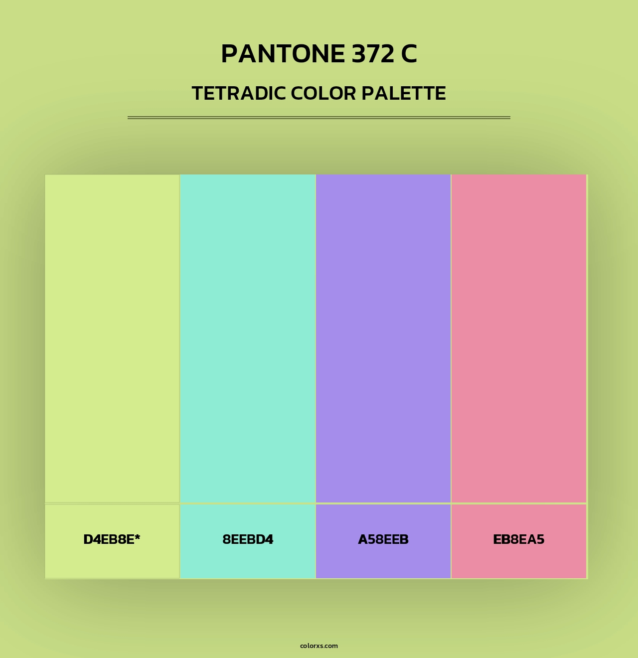 PANTONE 372 C color palettes - colorxs.com