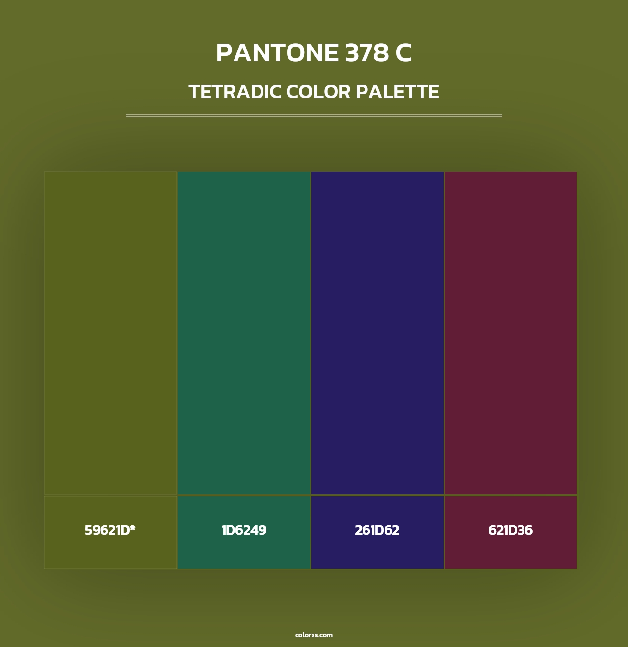 PANTONE 378 C color palettes - colorxs.com