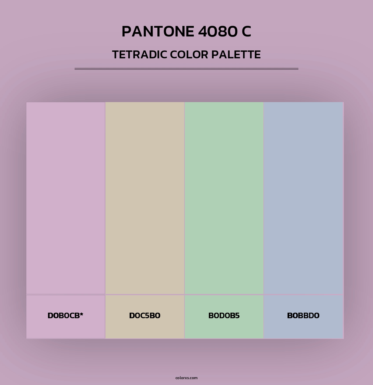PANTONE 4080 C color palettes - colorxs.com