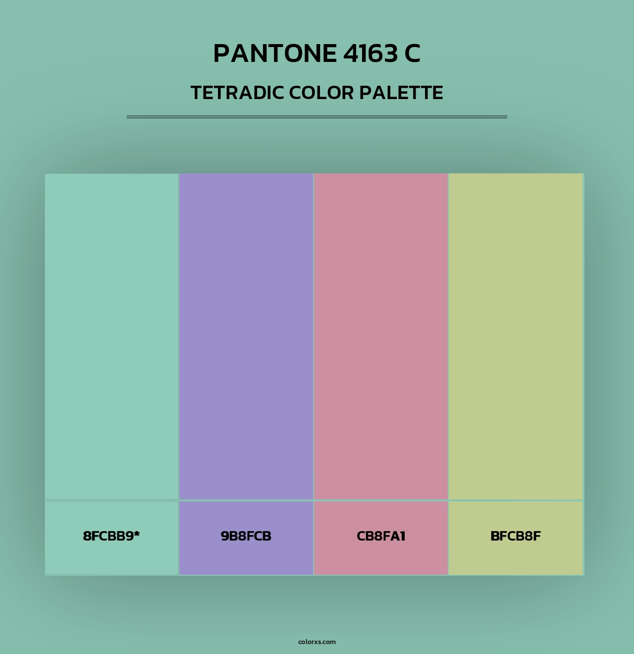 PANTONE 4163 C color palettes - colorxs.com