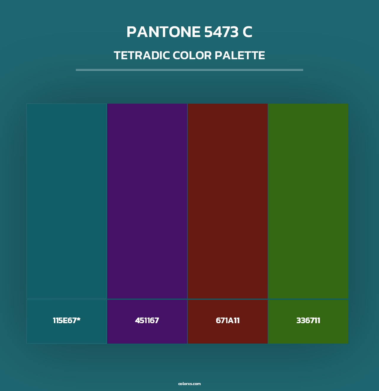 PANTONE 5473 C color palettes - colorxs.com