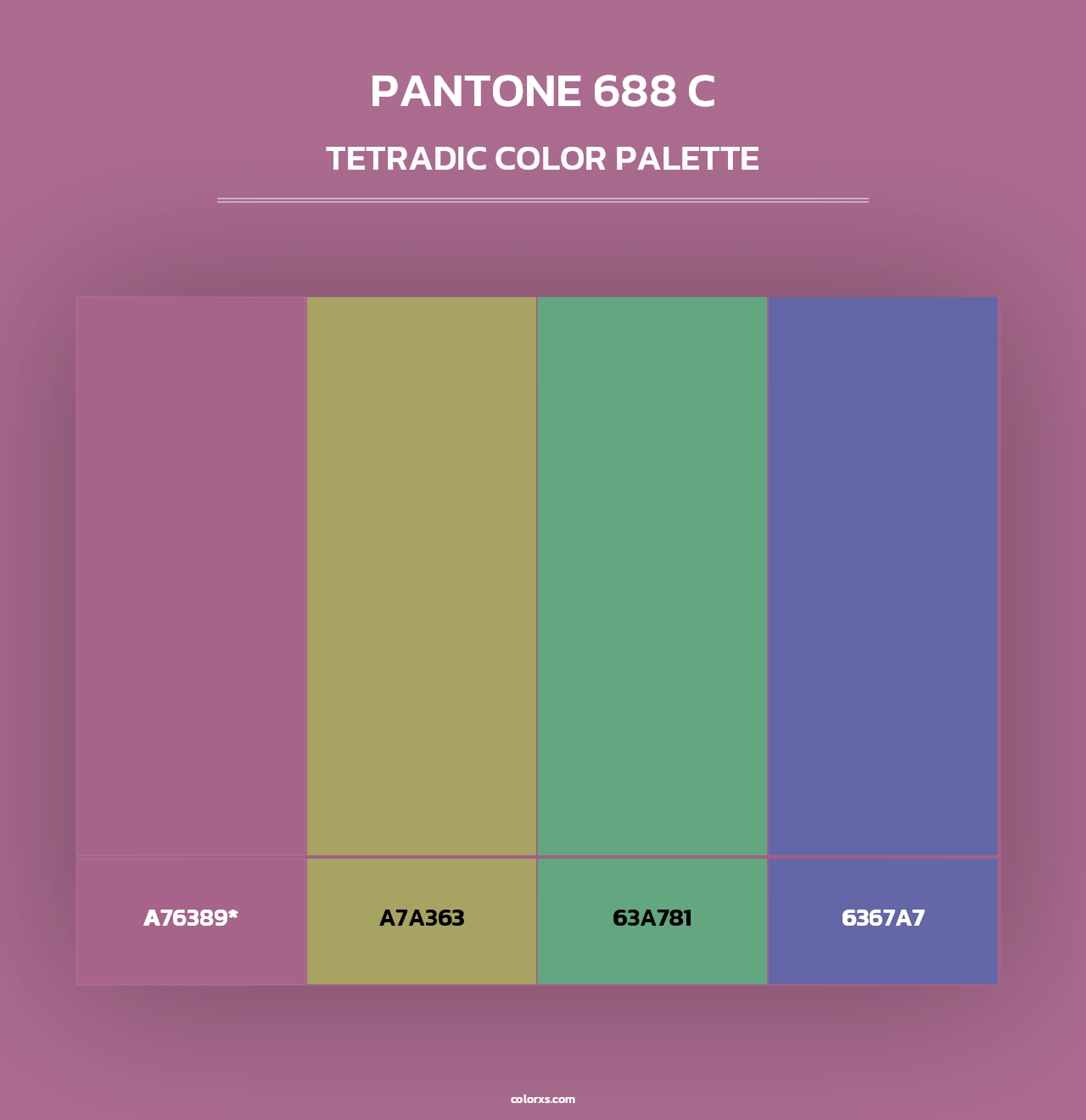 PANTONE 688 C color palettes - colorxs.com