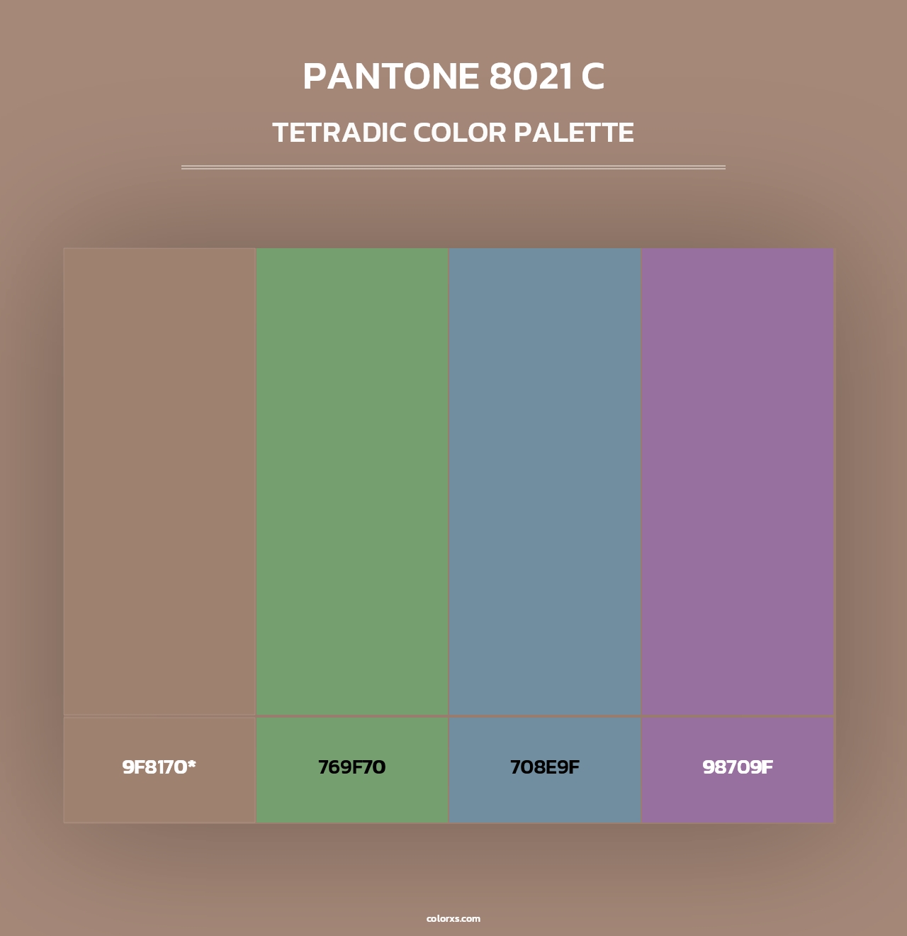 PANTONE 8021 C color palettes - colorxs.com