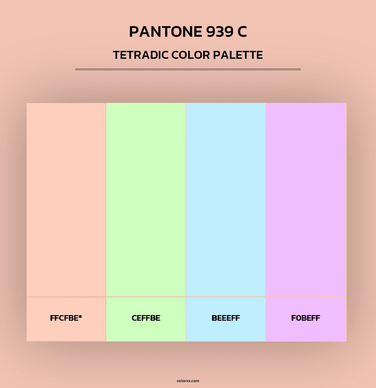 PANTONE 939 C color palettes - colorxs.com