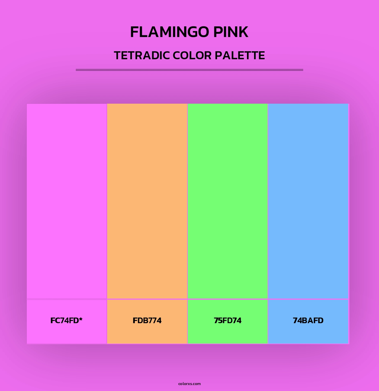 Flamingo Pink color palettes - colorxs.com