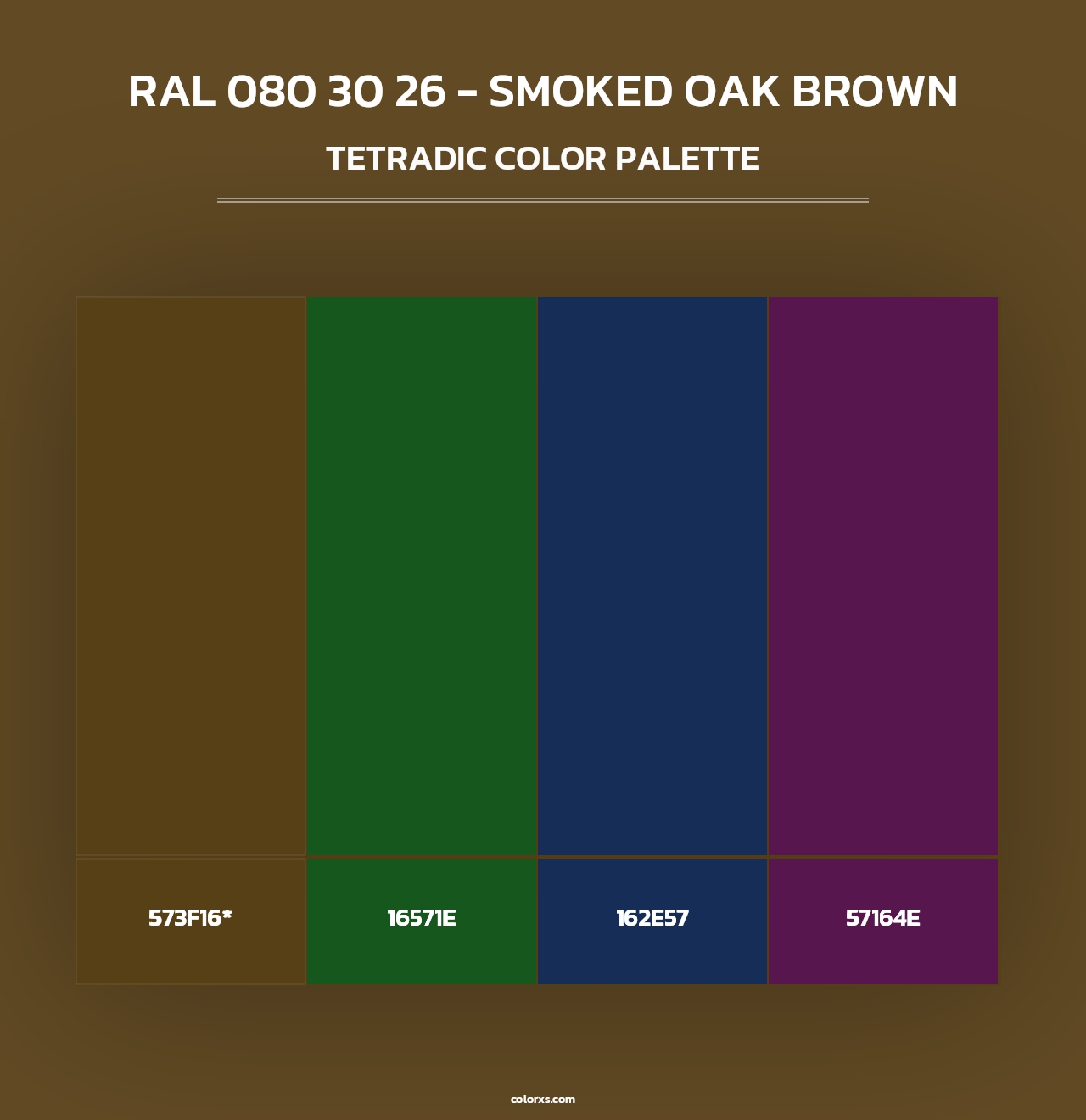 RAL 080 30 26 - Smoked Oak Brown color palettes - colorxs.com