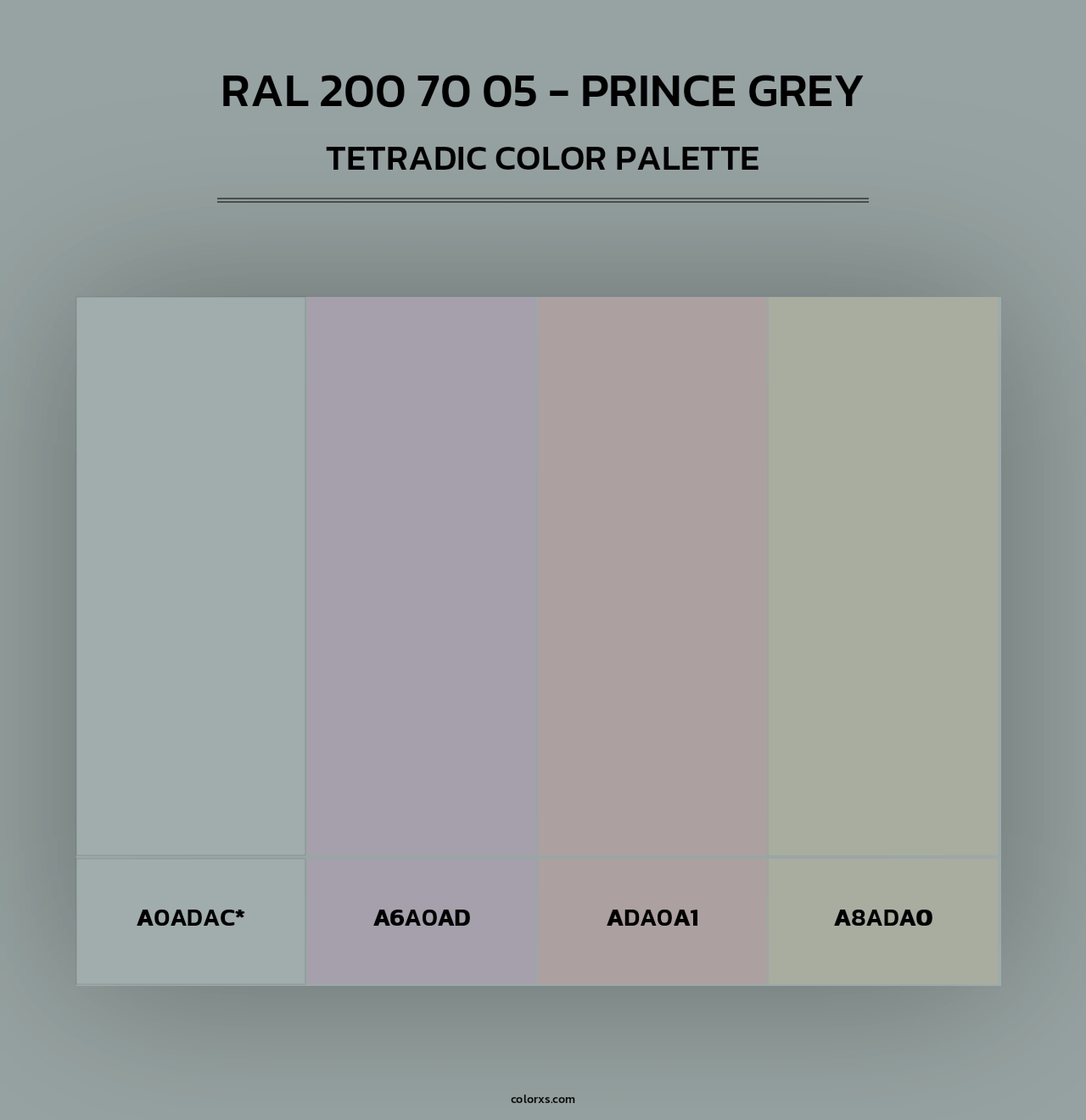 RAL 200 70 05 - Prince Grey color palettes - colorxs.com
