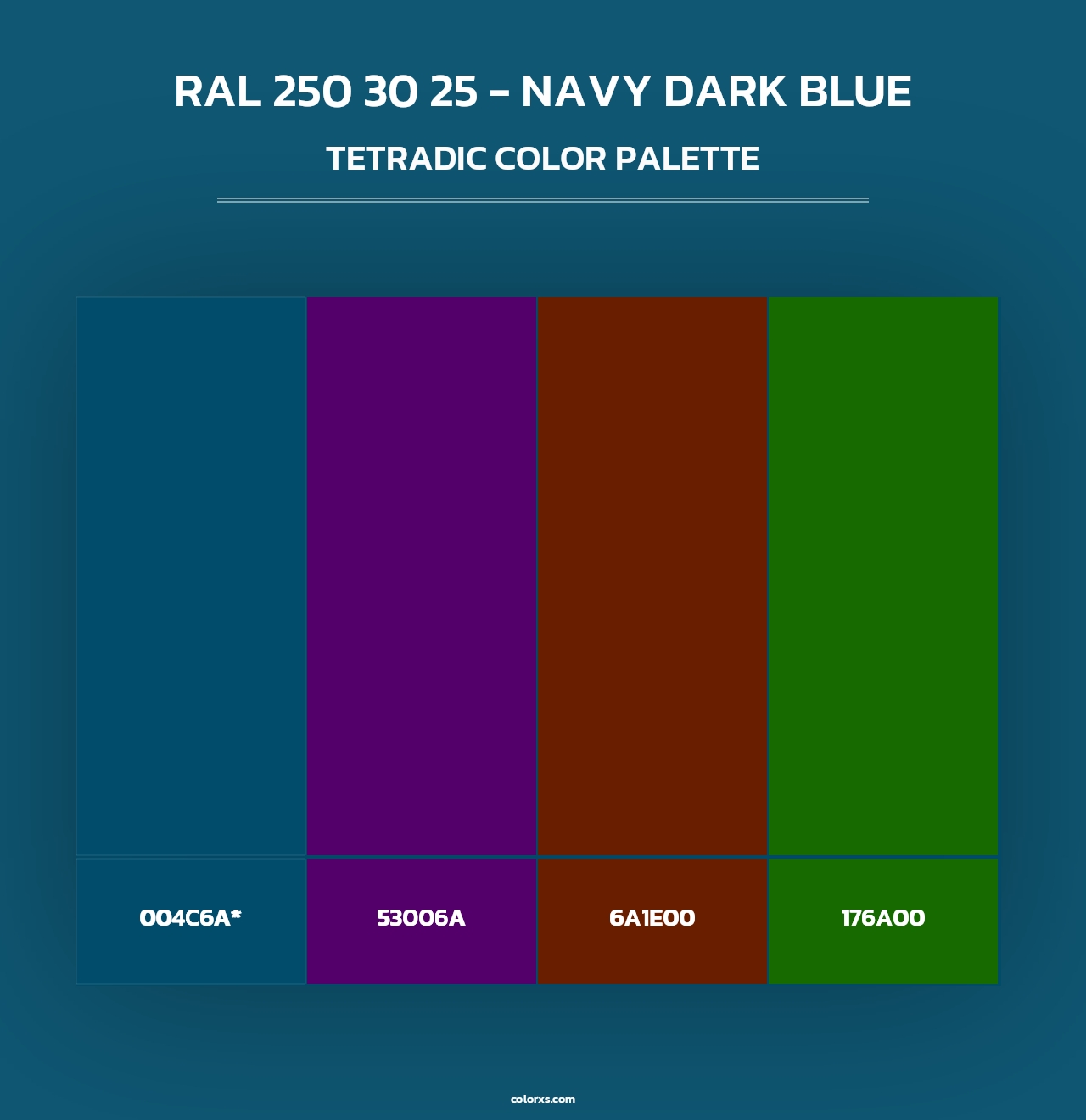 RAL 250 30 25 - Navy Dark Blue color palettes - colorxs.com