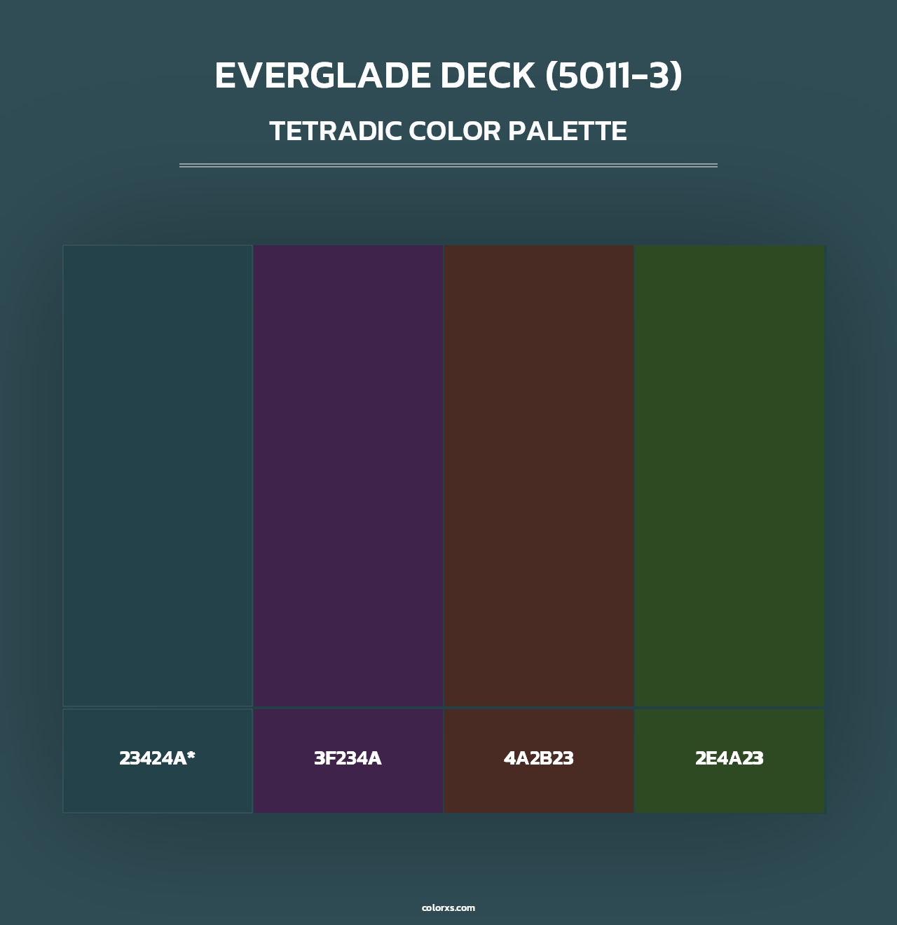 Valspar Everglade Deck (5011-3) Paint coordinating colors and palettes ...