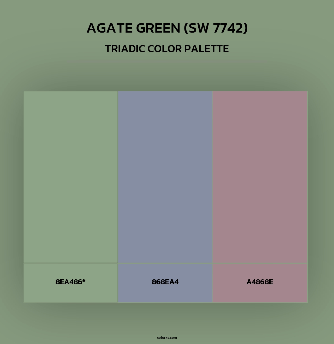 Sherwin Williams Agate Green (SW 7742) Paint coordinating colors and ...