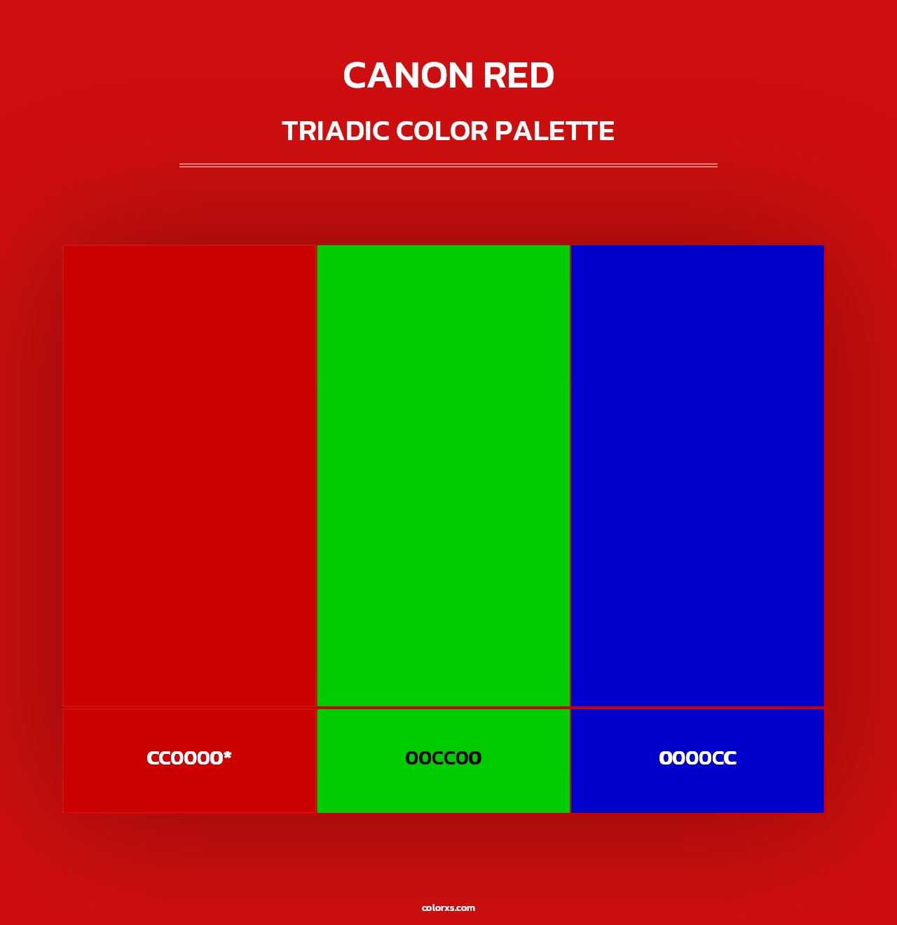 Canon Red color palettes - colorxs.com