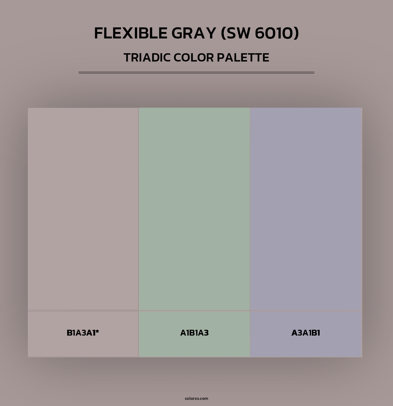 Sherwin Williams Flexible Gray (SW 6010) Paint coordinating colors and ...