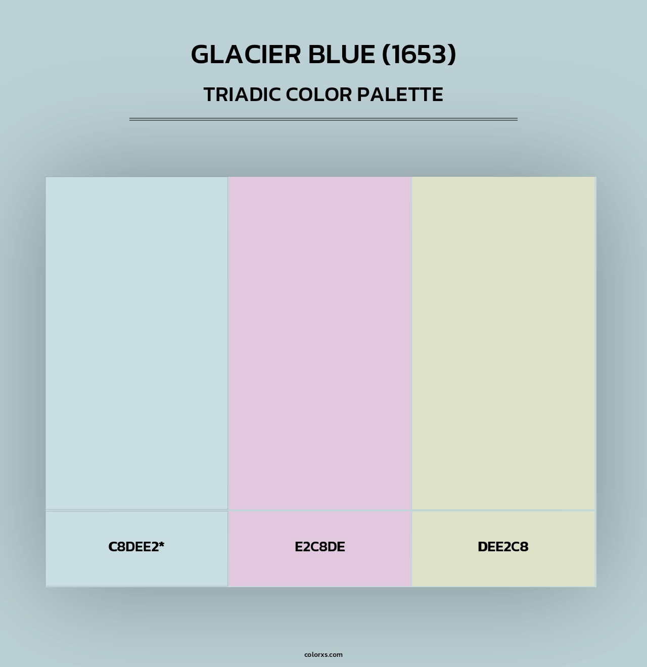 Benjamin Moore Glacier Blue (1653) Paint coordinating colors and ...