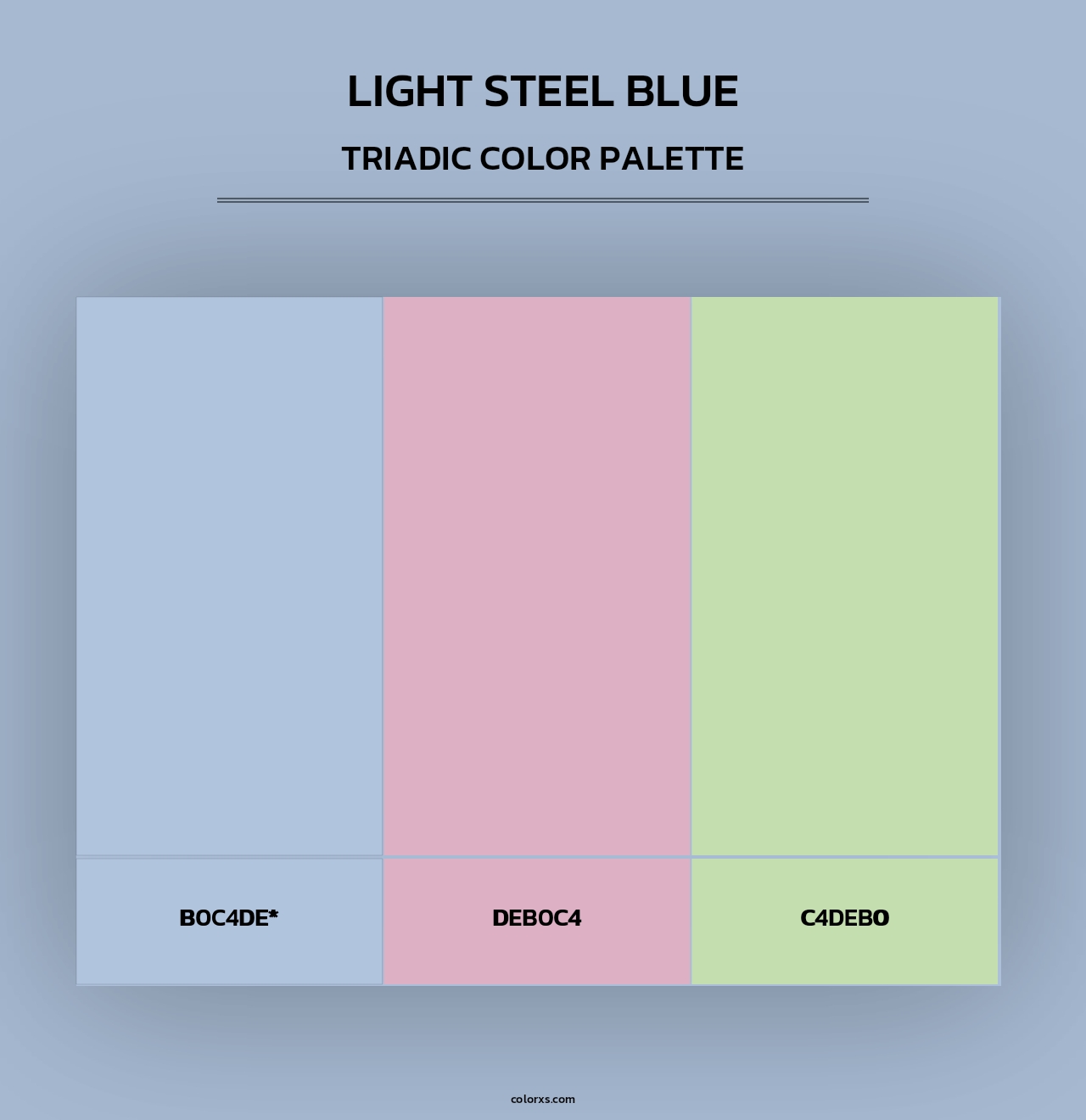 Light Steel Blue color palettes - colorxs.com