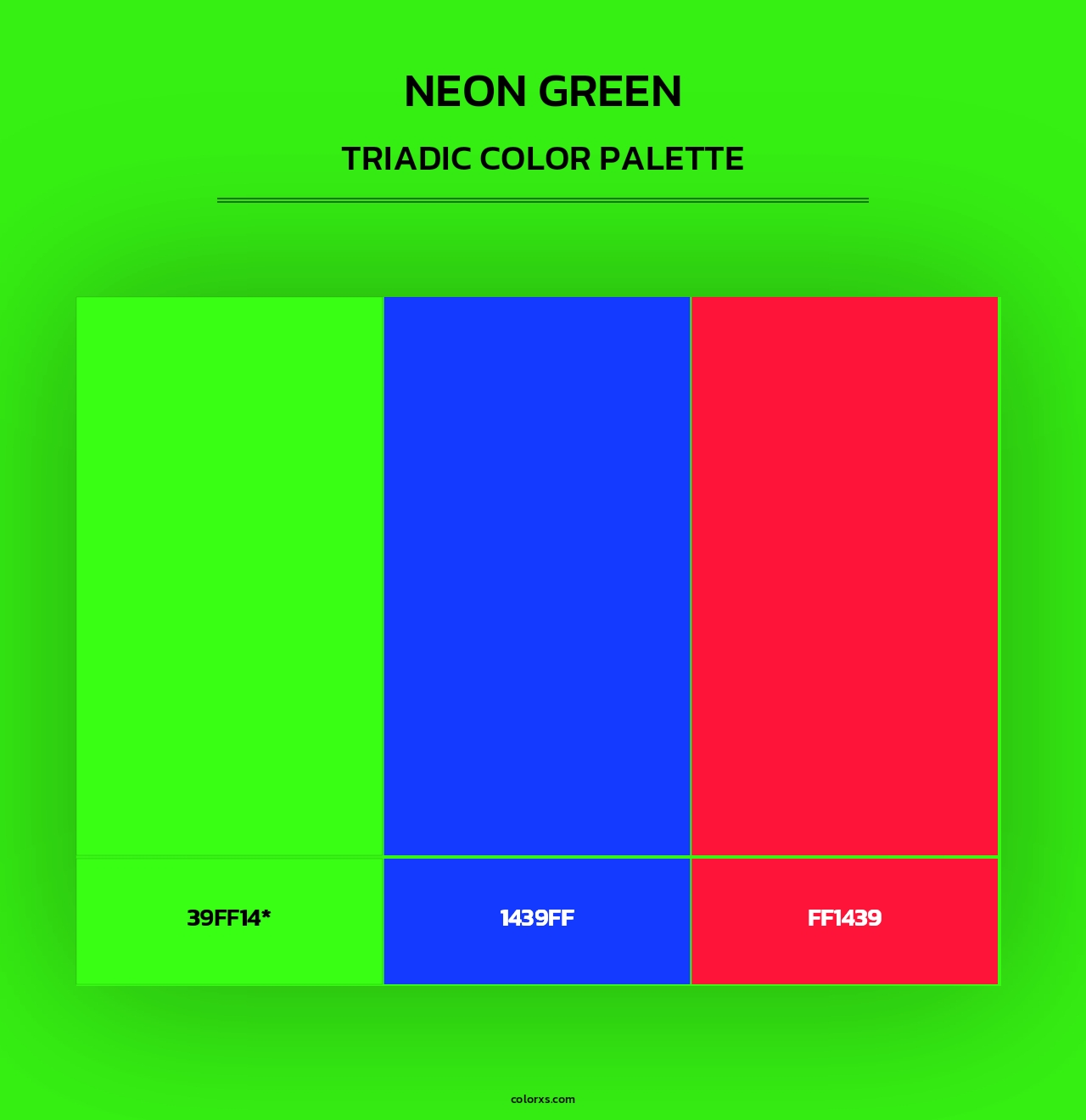 Neon Green color palettes - colorxs.com