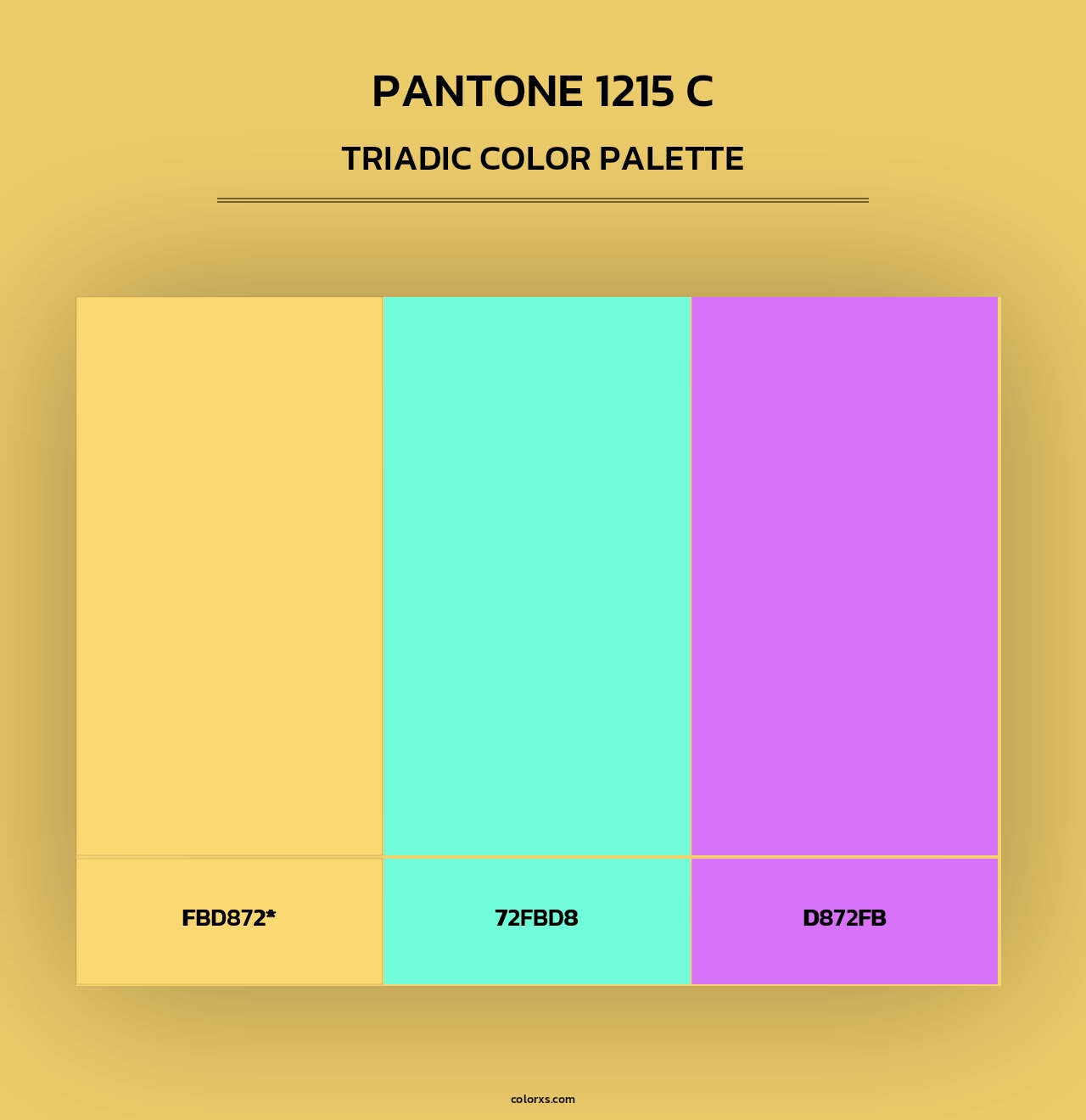 PANTONE 1215 C color palettes - colorxs.com