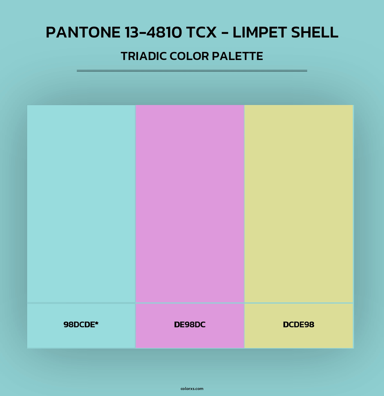 PANTONE 13-4810 TCX - Limpet Shell color palettes - colorxs.com