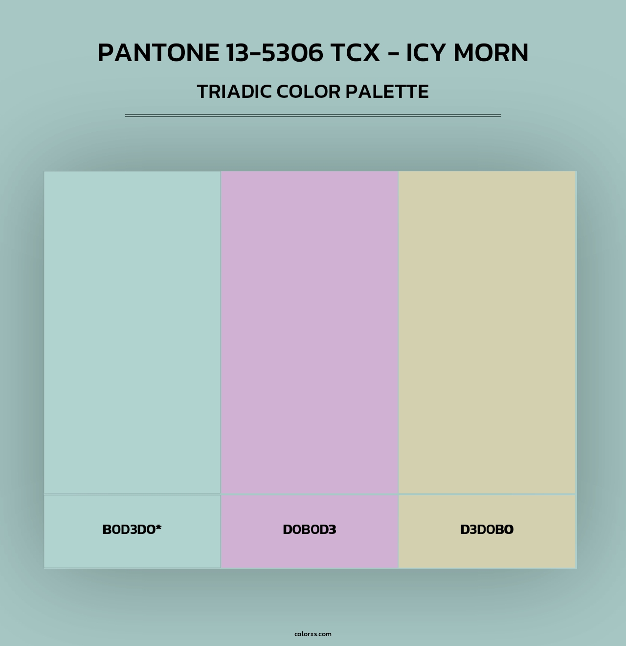 PANTONE 13-5306 TCX - Icy Morn color palettes - colorxs.com