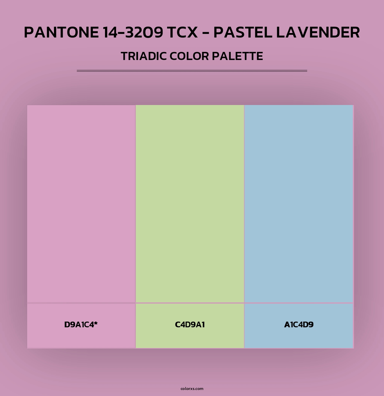 PANTONE 14-3209 TCX - Pastel Lavender color palettes - colorxs.com