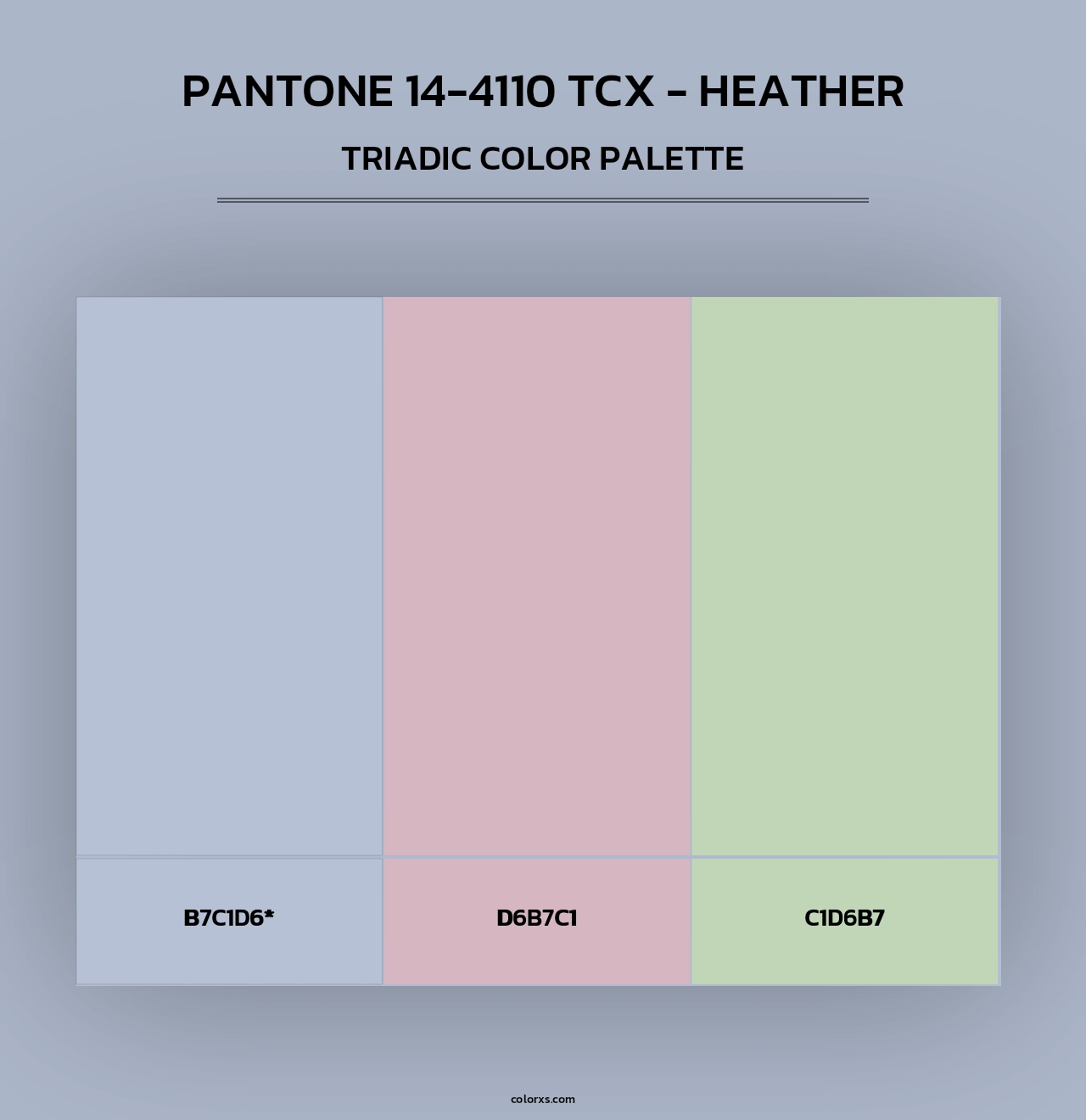 Pantone 14-4110 TCX - Heather color palettes - colorxs.com