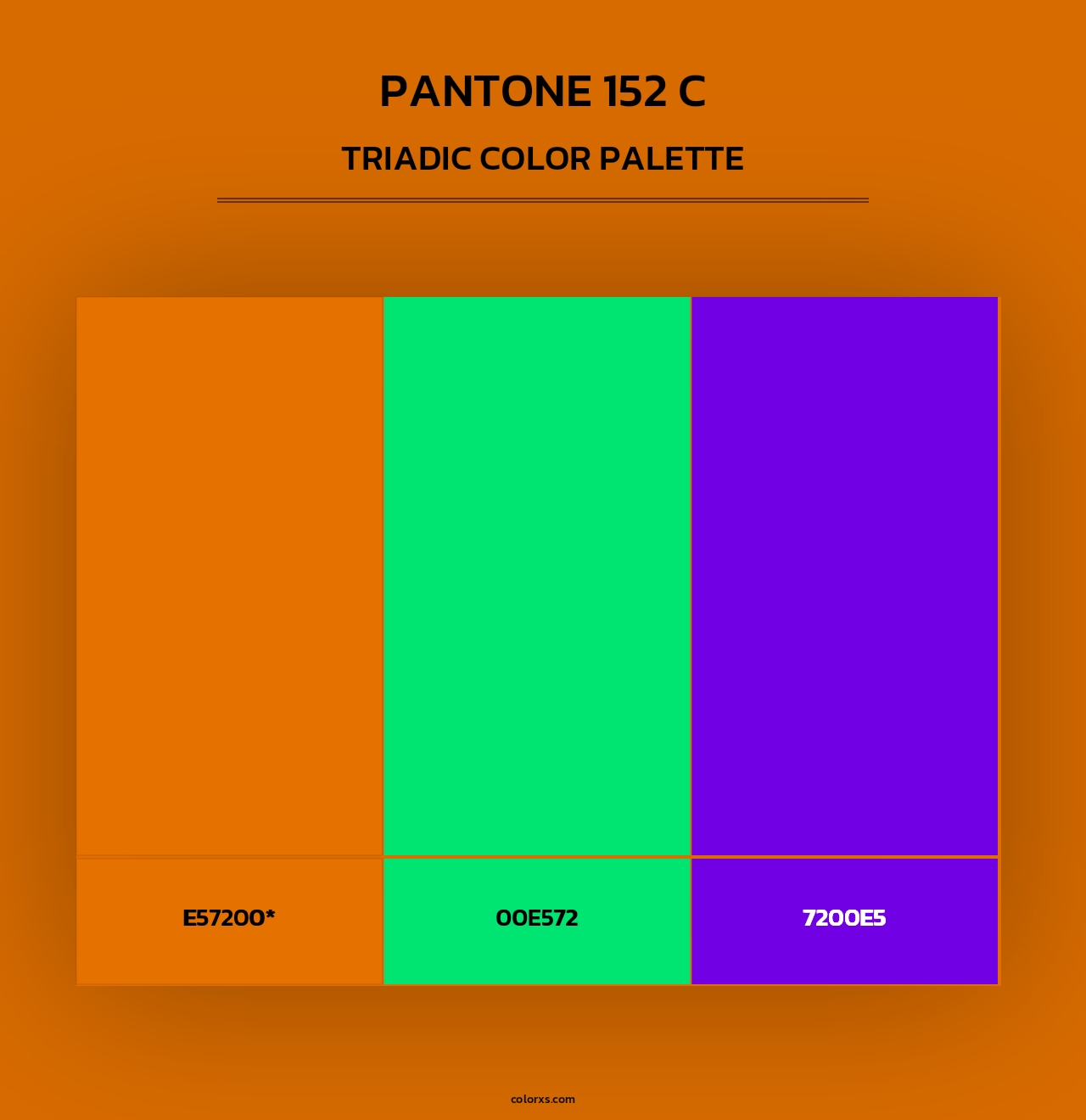 PANTONE 152 C color palettes - colorxs.com