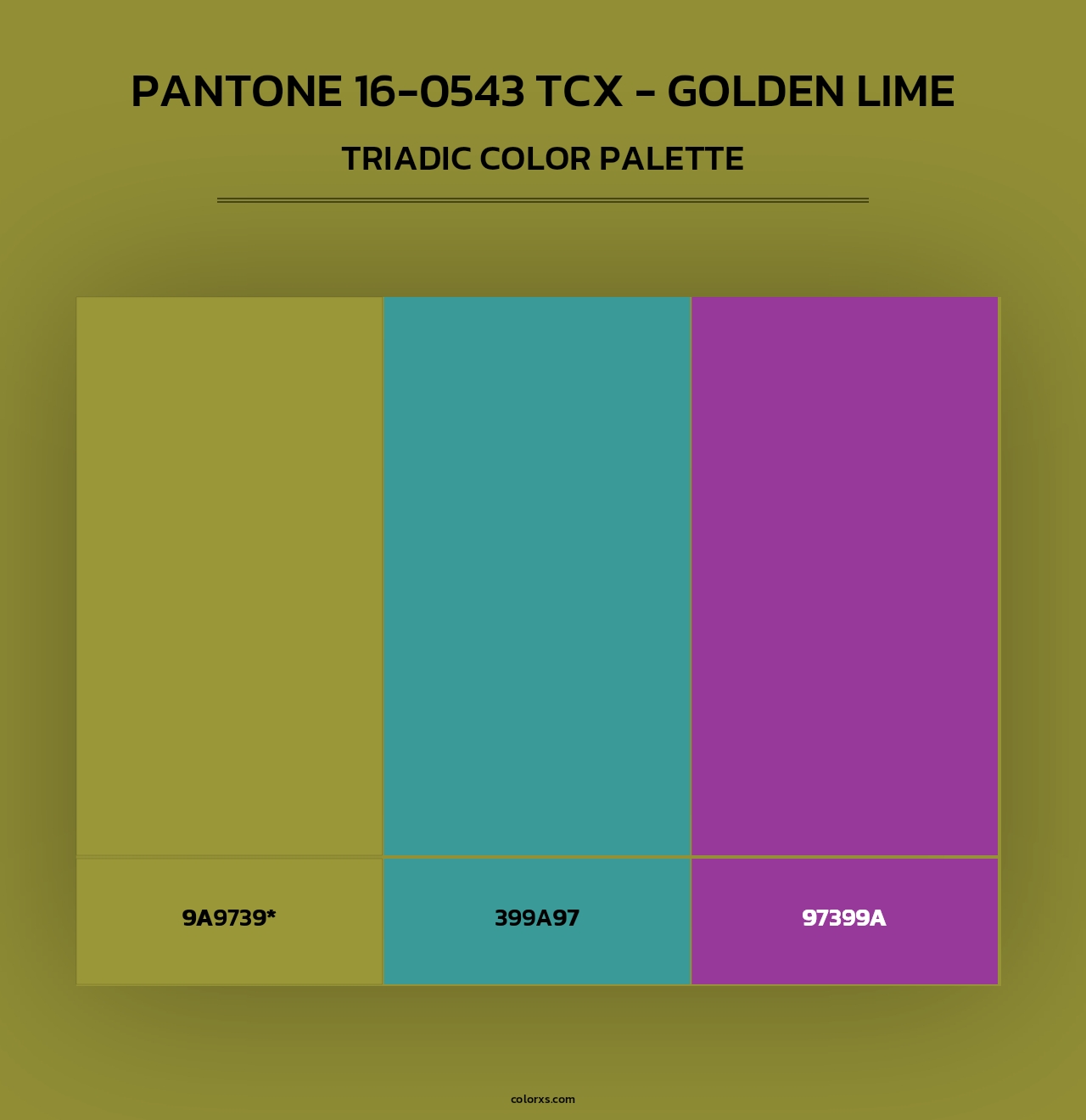 PANTONE 16-0543 TCX - Golden Lime color palettes - colorxs.com