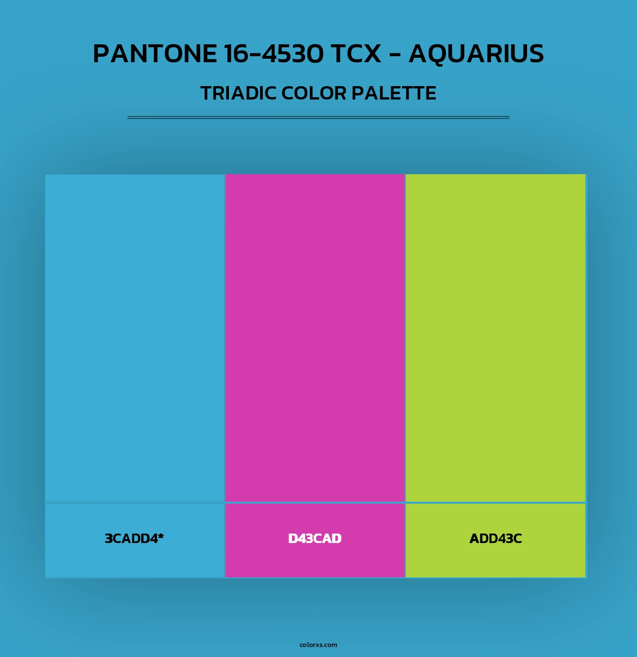 PANTONE 16-4530 TCX - Aquarius color palettes - colorxs.com