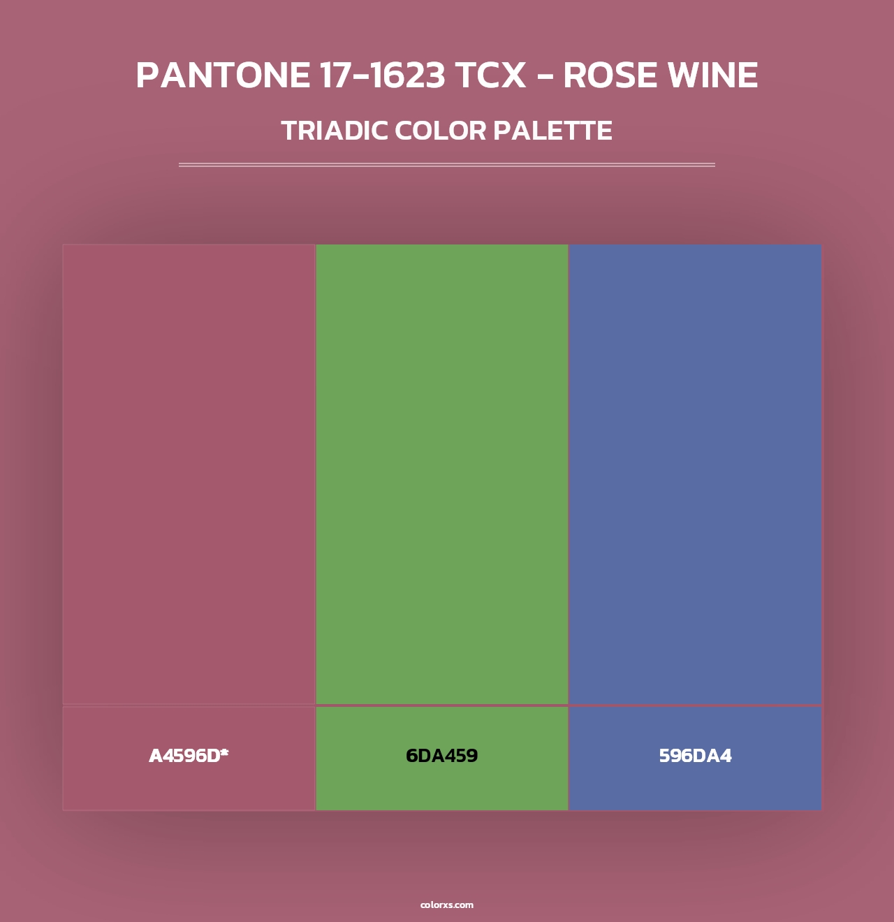 PANTONE 17-1623 TCX - Rose Wine color palettes - colorxs.com