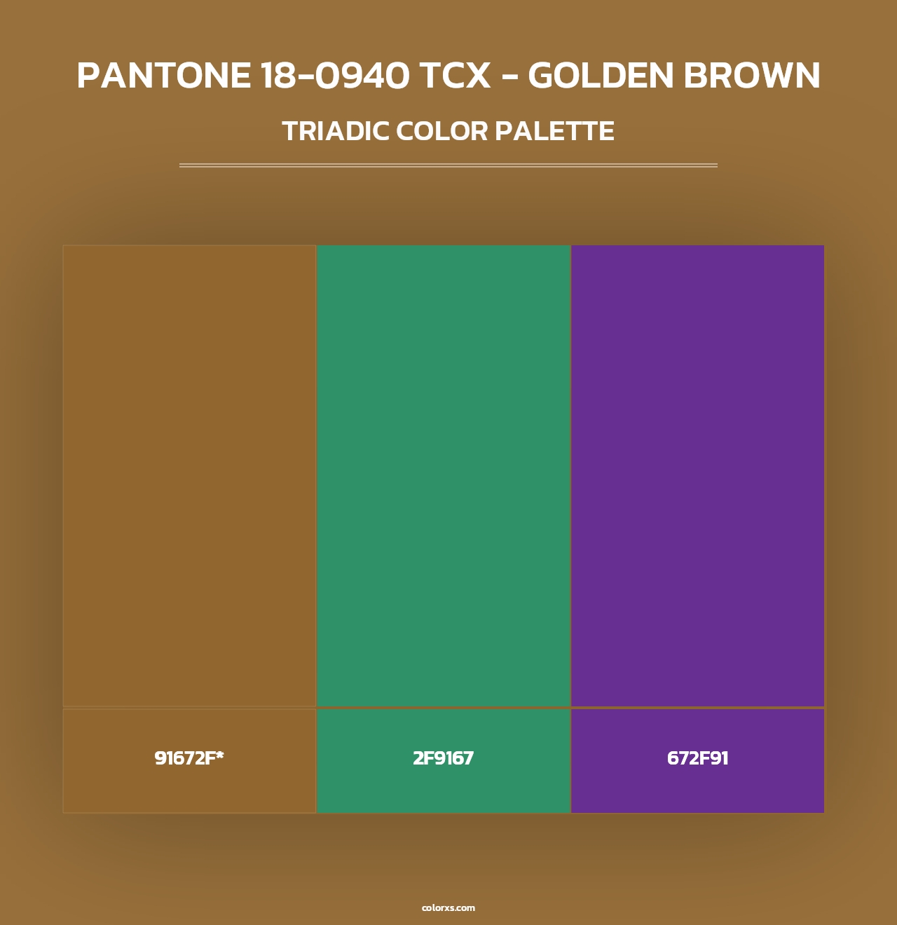 PANTONE 18-0940 TCX - Golden Brown color palettes - colorxs.com