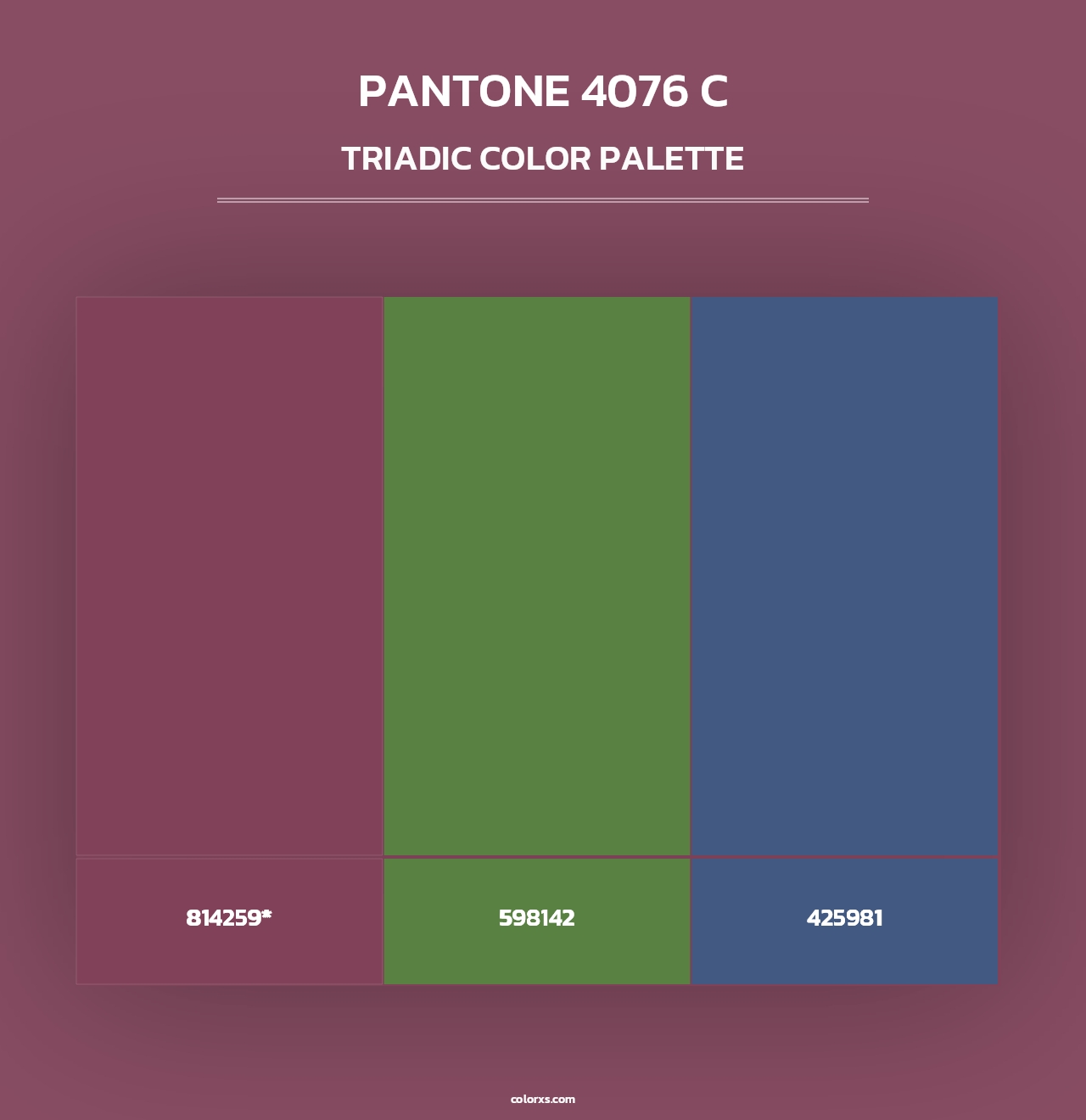 PANTONE 4076 C color palettes - colorxs.com