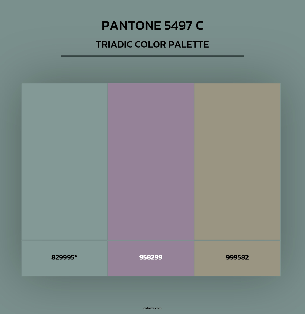 PANTONE 5497 C color palettes - colorxs.com